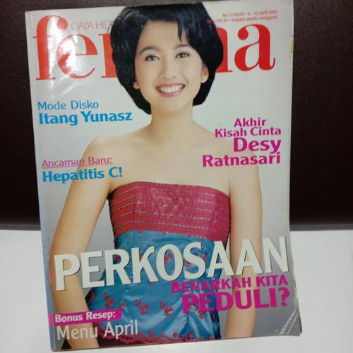Jual majalah FEMINA no.13 april 2000 cover model Desy Ratnasari - Kota ...