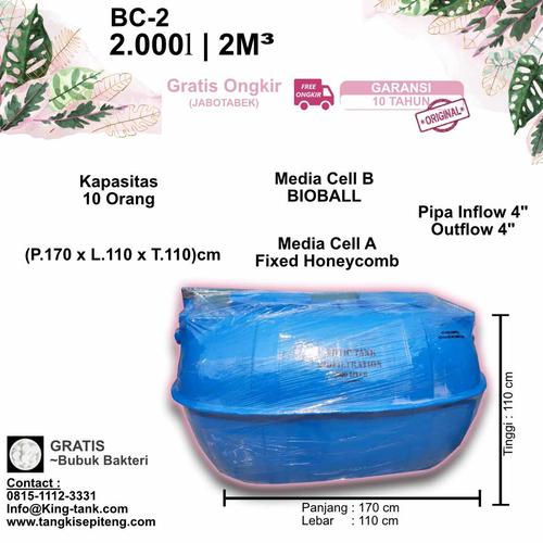 Jual Tangki BIO SEPTICTANK BIOTANK BIOFILTER BIOFIL BIOTECH 2000L / 2M3 ...