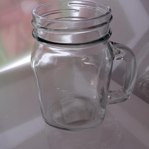 Jual mug kaca / gelas kaca / drinking jar / gelas cafe - Kota ...