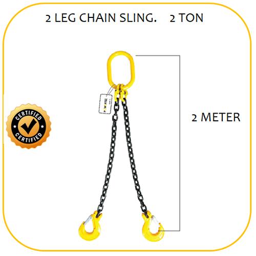 Jual 2 LEGS CHAIN SLING. CAP 2 TON PANJANG 2 M ( RANTAI 2 KAKI ...
