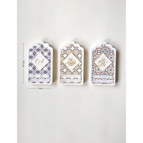 Jual hang tag batik tag kartu ucapan motif tema lebaran idul fitri ...