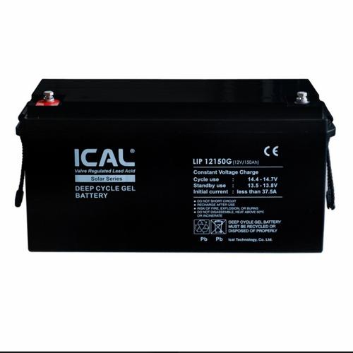 Jual BATTERY ICAL 12V 150Ah LIP12150 VRLA DEEPCYCLE GEL BATERAI AKI ...