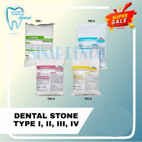 Jual DENTAL GIPS STONE MOLDANO PROBASE BAHAN CETAK GIGI MERAH KUNING ...
