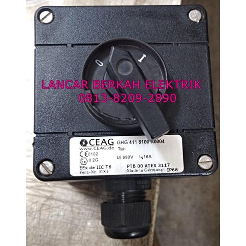 Jual SAKLAR SELECTOR SWITCH EXPLOSION PROOF GRP 16A CEAG GHG 411 8100 ...