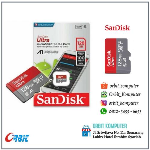 Jual Sandisk MicroSd Card 128GB 100MB/S Kartu Memori Class 10 Memory ...