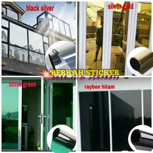 Jual STICKER KACA FILM ONE WAY/ KACA FILM SILVER BLUE STIKER KACA RUMAH ...