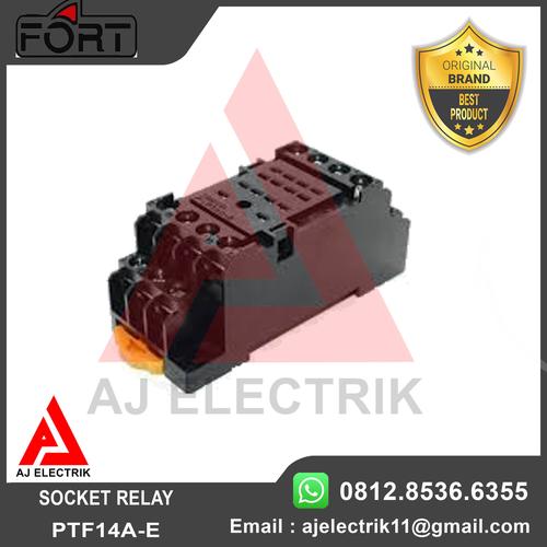 Jual Fort Socket Relay 14Pin Pipih PTF14AE / Base Plate Socket Relay ...