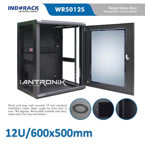 Jual Wallmount Rack WR5012S 12U Depth 500mm Single Door Rak Server 19 ...