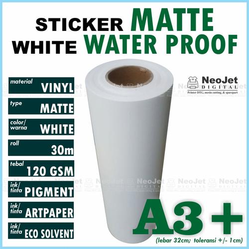 Jual Stiker Sticker Vinyl Matte Inkjet Waterproof Doff Doft Mate A3 ...