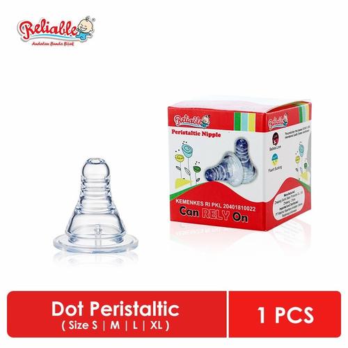 Jual RELIABLE 8854 NIPPLE PERISTALTIK Karet Dot Botol Susu Reliable S M ...