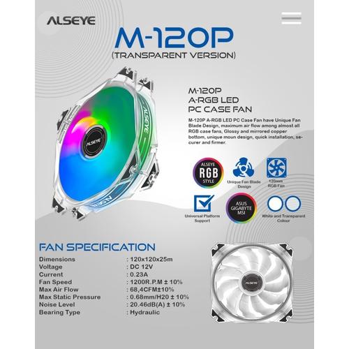 Jual fan case alseye led 12cm Argb max m120-p - kipas casing A-rgb m ...