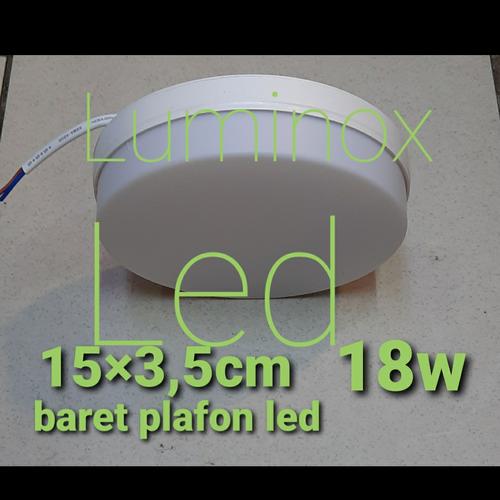 Jual kap baret led 18w 18watt plafon ceiling teras 18 watt baret bulat ...