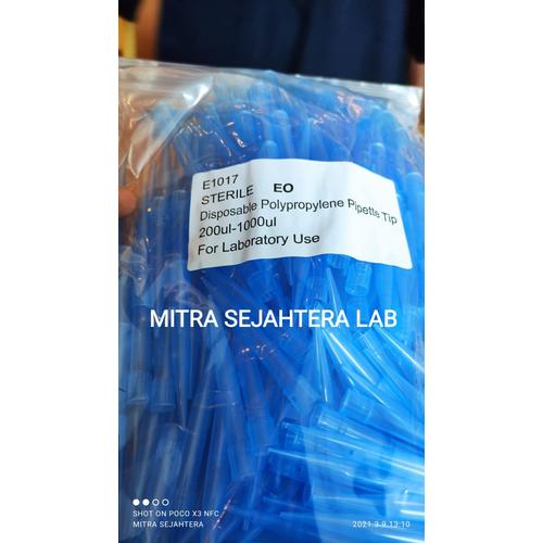 Jual Blue Pipette Tips 200uL-1000uL Sterile Serena 500pcs/bag Blue Tips ...