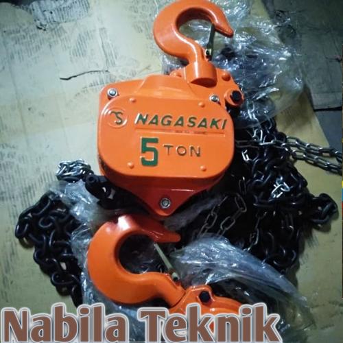Jual (NBL) NAGASAKI Chain Block 5 Ton x 20 Meter Rantai Original ...
