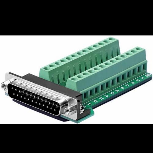 Jual DB25 Male to 25 pin plug Breakout Board Terminal Connector Screw ...