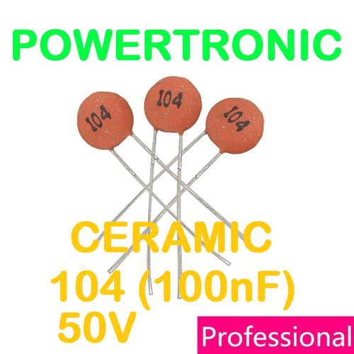Jual 104 104K 100nf 50V Ceramic Disc Capacitor Kapasitor Keramik Radial ...