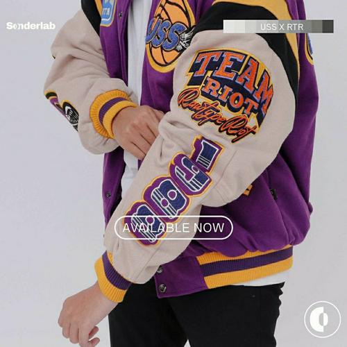 Jual JACKET VARSITY RAW TYPE RIOT X USS ORIGINAL LIMITED EDITION RTR ...