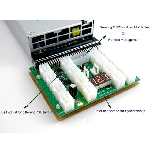 Jual BREAKOUT BOARD PSU With PCIE Connectors 16 PIN 200A Rated ASIC and ...