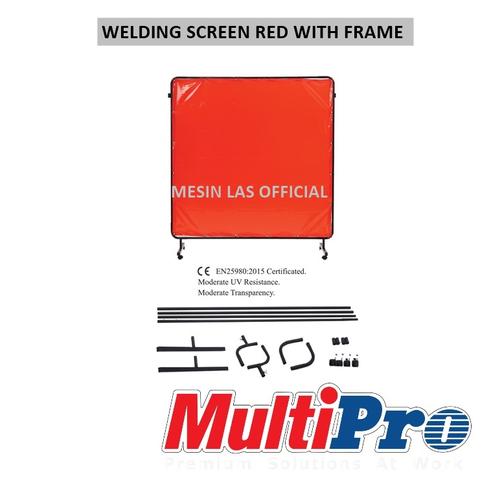 Jual Welding Screen Red With Frame 1.8m x 1.8m - Jakarta Barat - Mesin ...