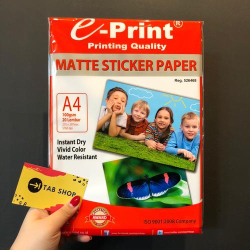 Jual matte sticker paper eprint - Jakarta Barat - Tab shop | Tokopedia