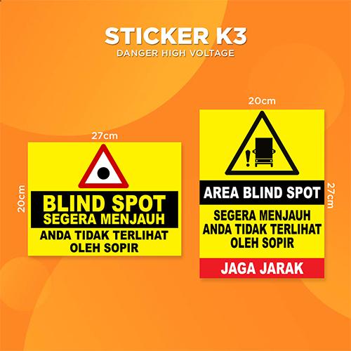 Jual Stiker K3 Titik Buta / Sticker HSE Blind Spot (Anti Air ...