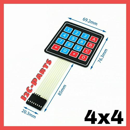 Jual B2C-DARTS Keypad Membran 4x4 Matrix 16 Tombol untuk Arduino STM32 ...