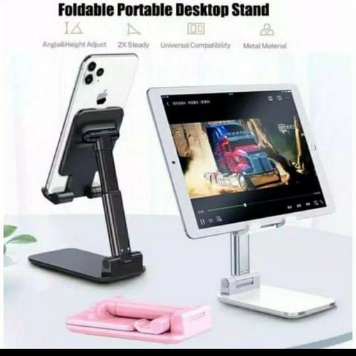 Jual PHONE HOLDER HP LIFTABLE FOLDABLE STAND HP MEJA PENYANGGA HP MEJA ...