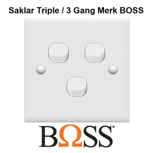 Jual Saklar Triple/3 Gang Merk BOSS model Clipsal - +INBOW - Jakarta ...