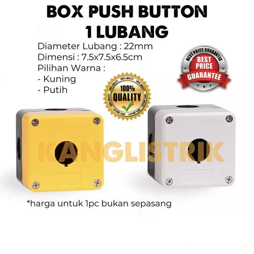 Jual BOX PUSH BUTTON 1LUBANG /CONTROL BOX PUSH BUTTON 1LUBANG DIAMETER ...