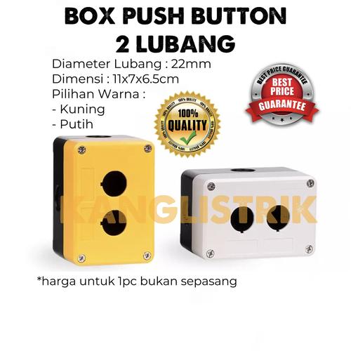 Jual BOX PUSH BUTTON 2LUBANG /CONTROL BOX PUSH BUTTON 2LUBANG DIAMETER ...