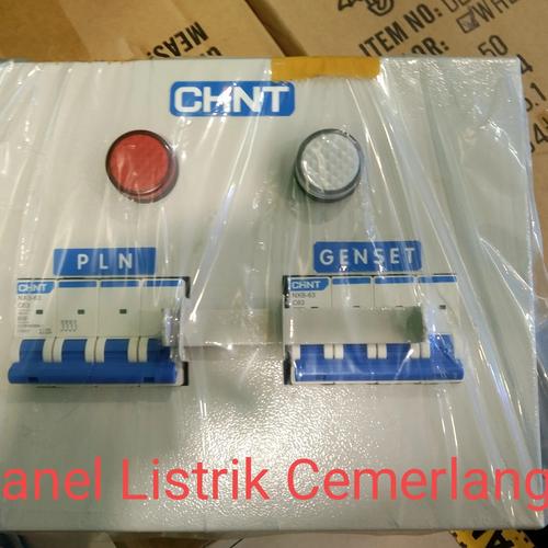 Jual Ohm Saklar 4Pole /3Phase Chint Panel 63A Interlok Genset Pln - 32A ...