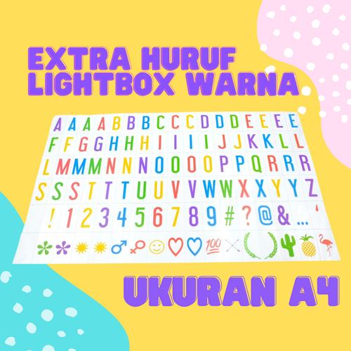 Jual HURUF Lampu Display Letter Light Box decoration Cinematic Letter ...