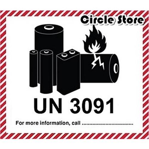 Jual Stiker UN3091 Lithium Ion Battery Label / Label Pengiriman Baterai ...