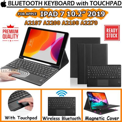 Jual iPad 7 7th A2197 A2200 A2198 A2270 Wireless Keyboard Trackpad ...