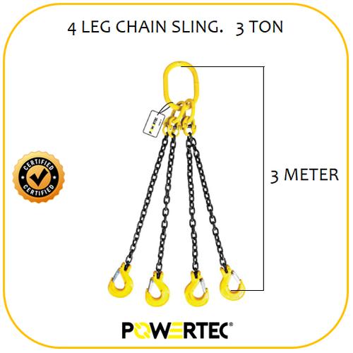 Jual 4 LEG CHAIN SLING. KAP 3 TON PANJANG 3 M ( RANTAI 4 KAKI ...
