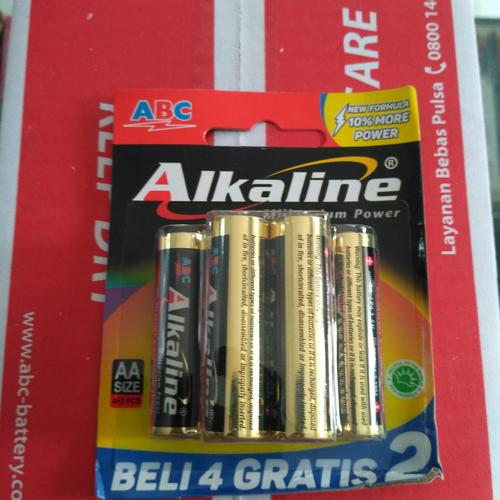 Jual ABC Alkaline Millenium Power AA/Batu Baterai Alkaline - Set isi 6 ...