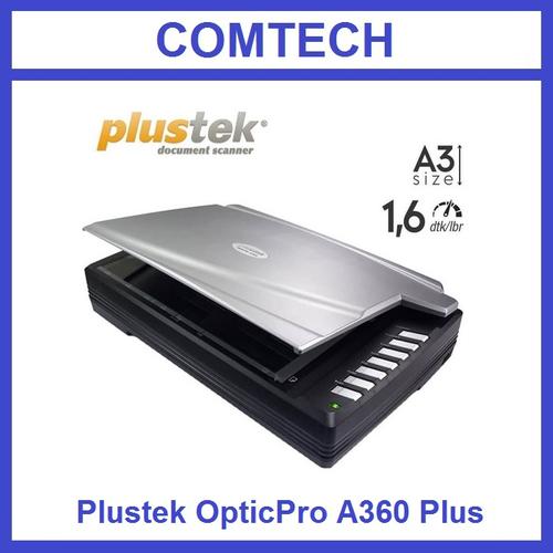 Jual Plustek OpticPro A360 Plus Scanner A3 Flatbed Komputer - Jakarta ...