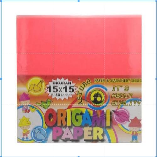 Jual Kertas Origami Asturo 16 x 16 cm / Kertas Origami 10 Warna ...