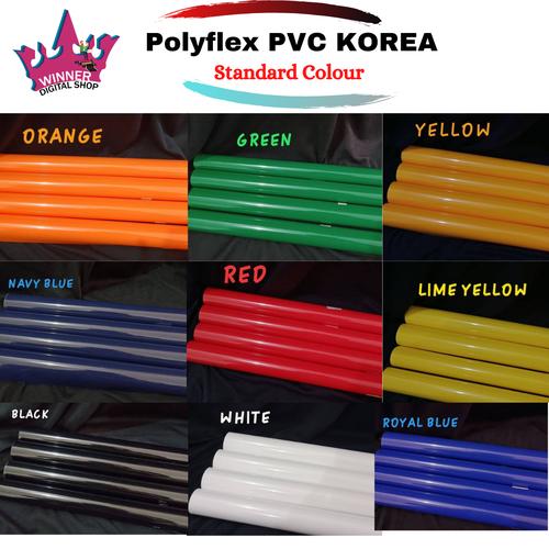 Jual Polyflex PVC Korea Warna Standar Harga Murah permeter Polylfex ...