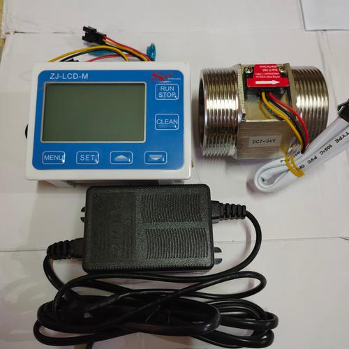 Jual Digital Flow Meter Controller+Flow Sensor Stainless Steel 2 ...