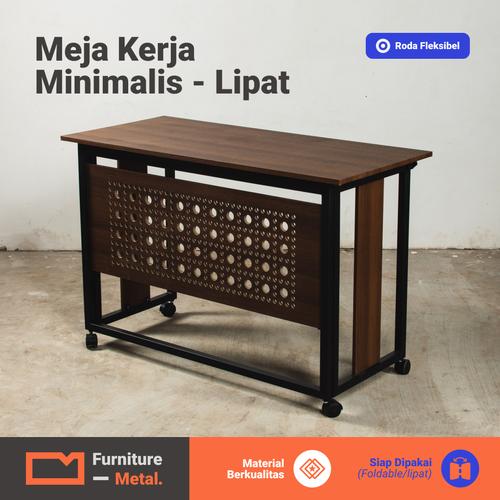 Jual Meja Belajar Kerja Anak Kantor Industrial Besi Lipat Portable ...