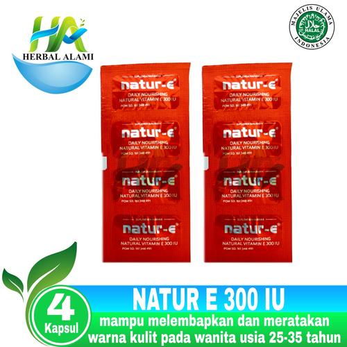 Jual Natur E 300IU & 100IU Tablet SATUAN PERSETRIP isi 4 Kapsul ...
