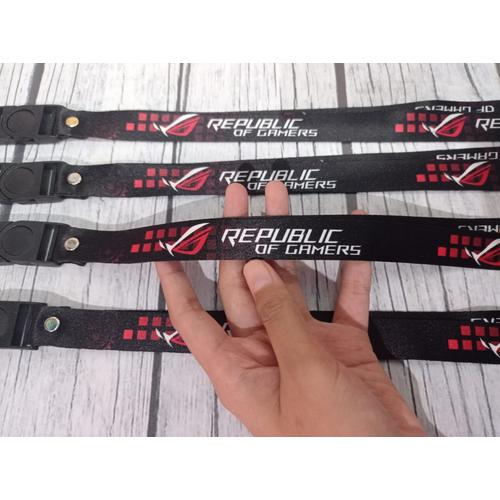 Jual Lanyard ROG Game / Lanyard Republic Of Game Full Design Custom ...