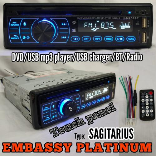 Jual dvd mobil EMBASSY dvd usb sd radio baca kaset bandel tahan panas ...