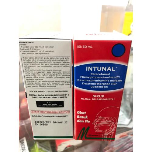 Jual Intunal Sirup Obat Demam Obat Pilek Obat Pusing Obat Batuk 60mL ...