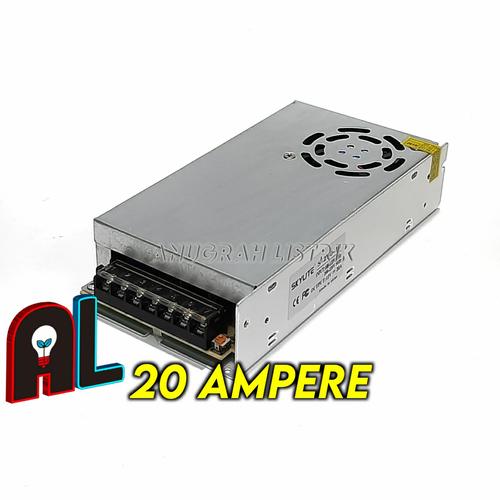 Jual Power Supply 20A Adaptor DC 12V 20 Ampere Trafo Switching Led ...