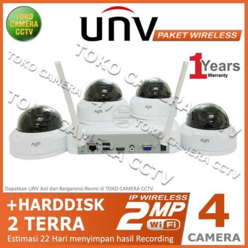 Jual PAKET CCTV WIFI WIRELESS UNV 2MP 4 CHANNRL HDD 2TB - Jakarta ...