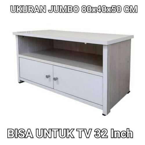 Jual MEJA TV RAK TV MINIMALIS JUMBO UK. 80X40X50 CM MINIMALIS MURAH - 80CM PUTIH WHIT - Kota ...