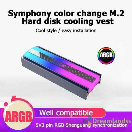 Jual Heatsink M.2 Nvme A rgb Argb 5v 3pin Aura Addressable UNIVERSAL ...