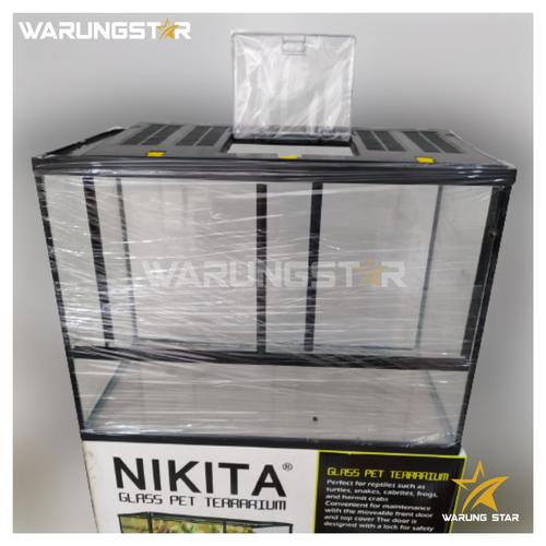 Jual AQUARIUM TERRARIUM NIKITA 60 CM KHUSUS GOJEK GRAB / KANDANG REPTIL GEX - Kota Tangerang ...